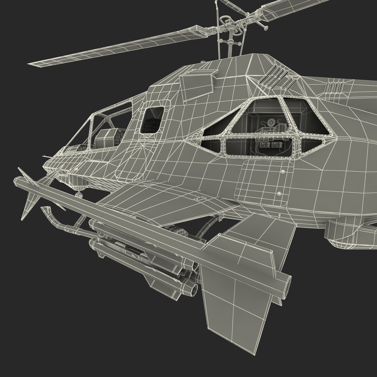 stealth helicopter 3d model
