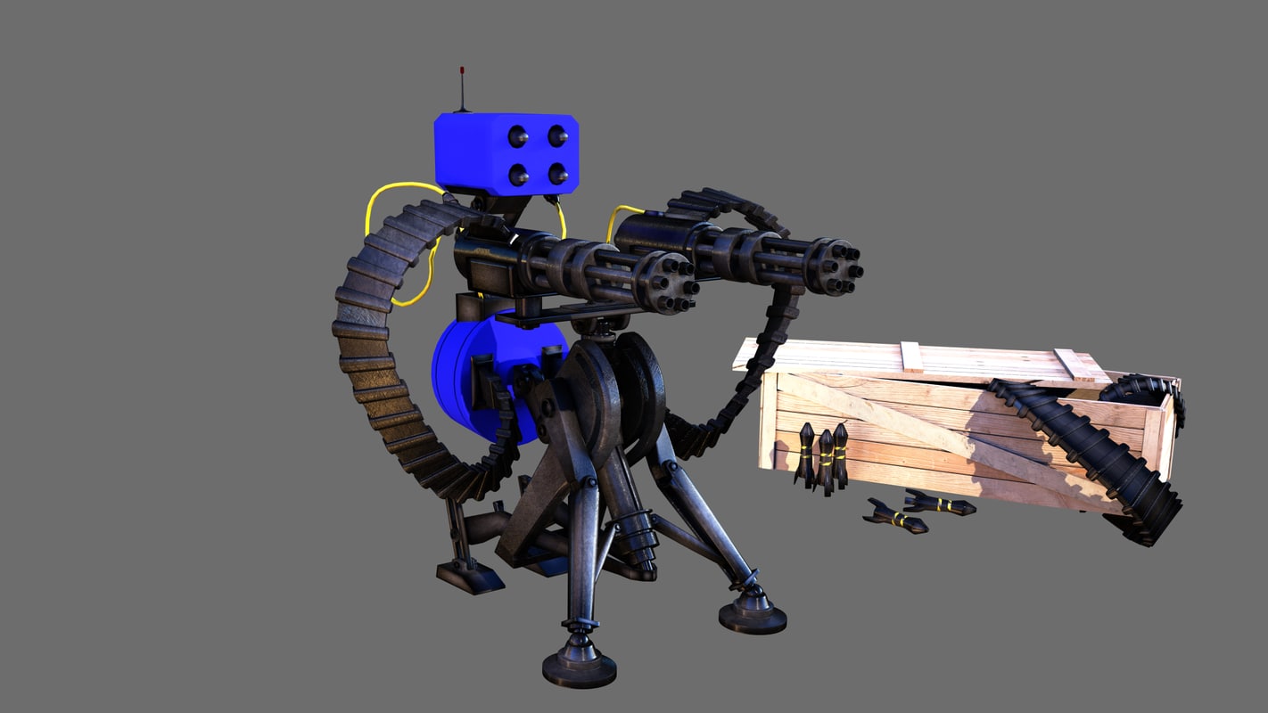 TF2 Sentry Gun (com munição) Modelo 3D - TurboSquid 785259