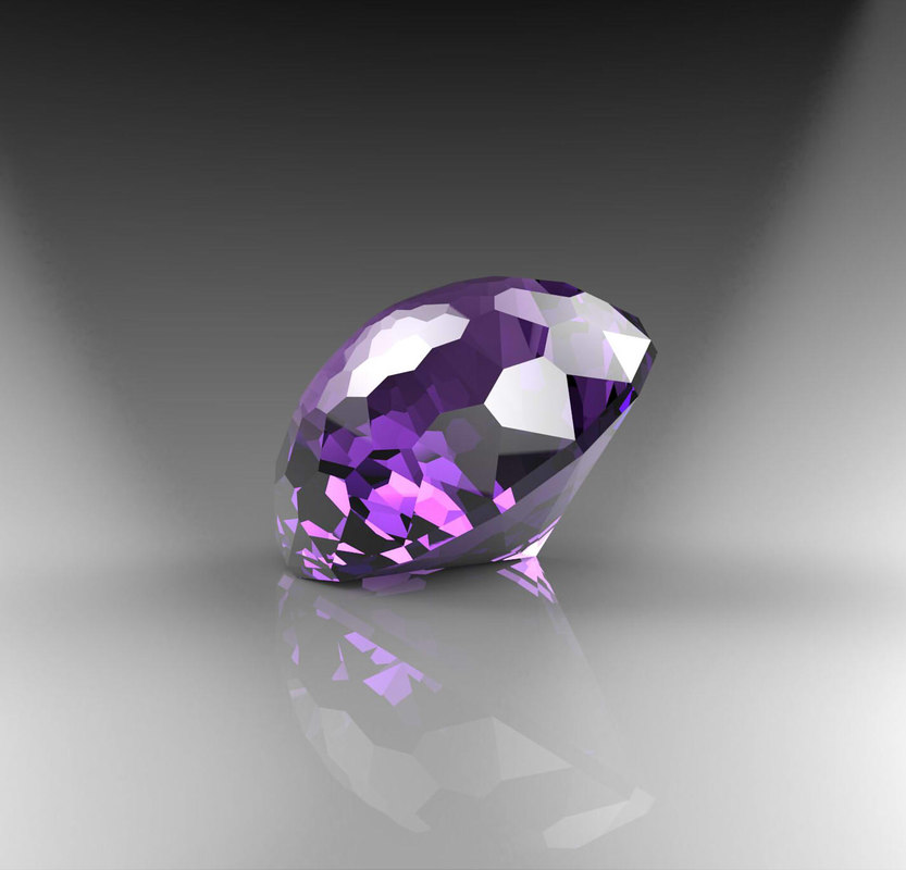 3d gem stone model