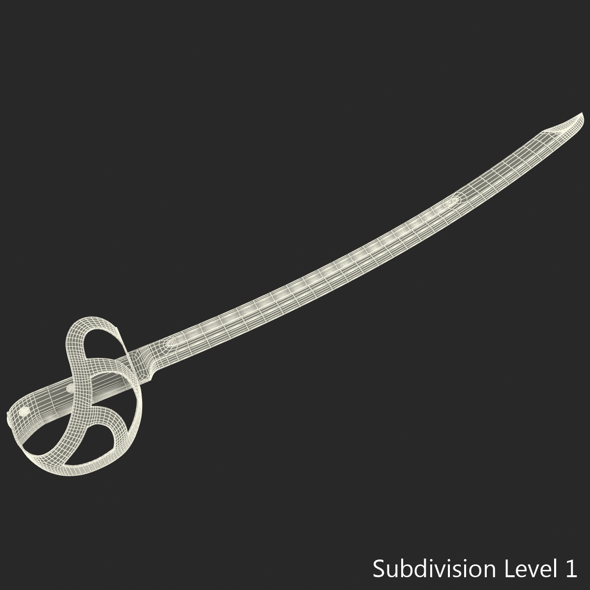 3ds max cutlass sword