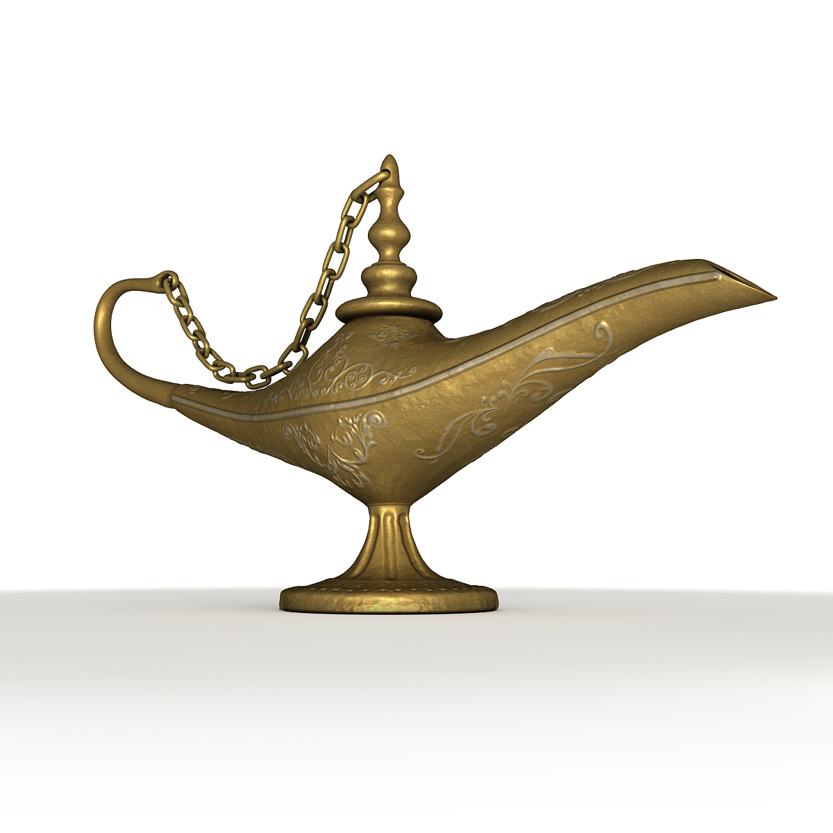 aladdin magic lamp 3d model