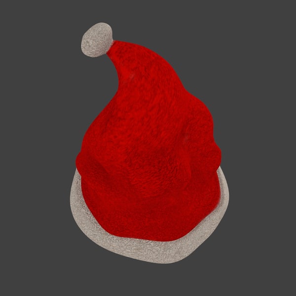 free santa hat 3d model