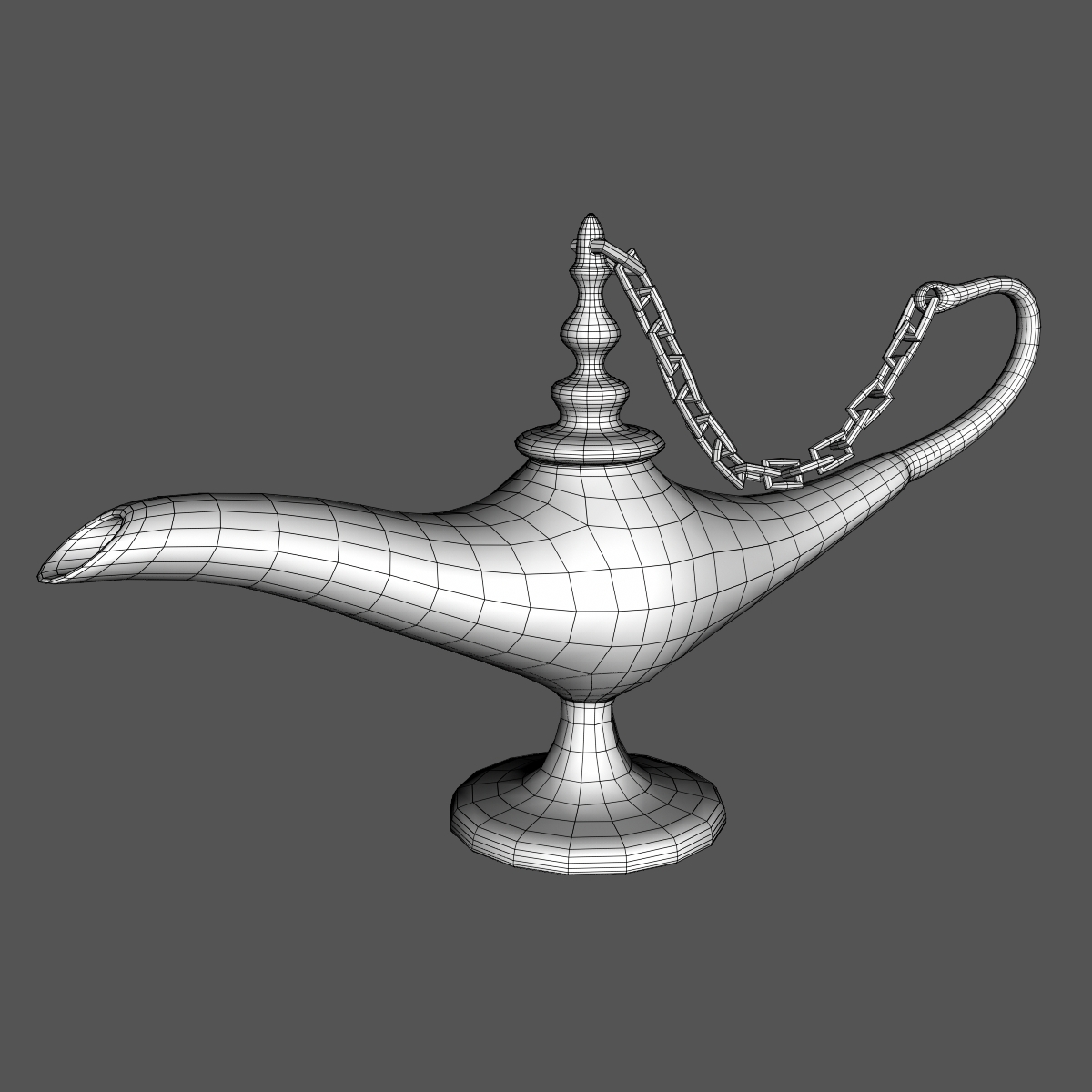 aladdin magic lamp 3d model
