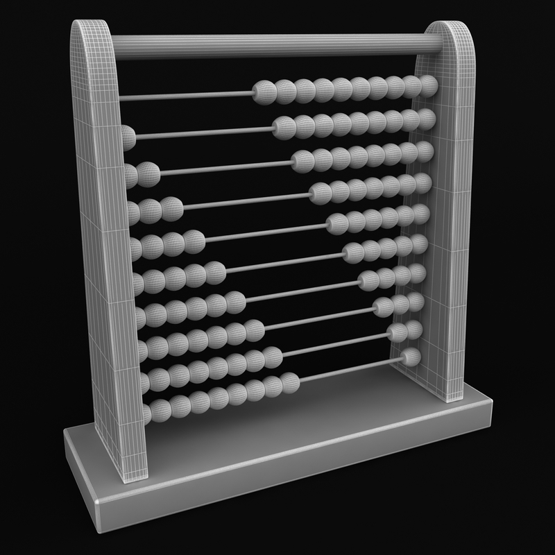 3d model abacus abac