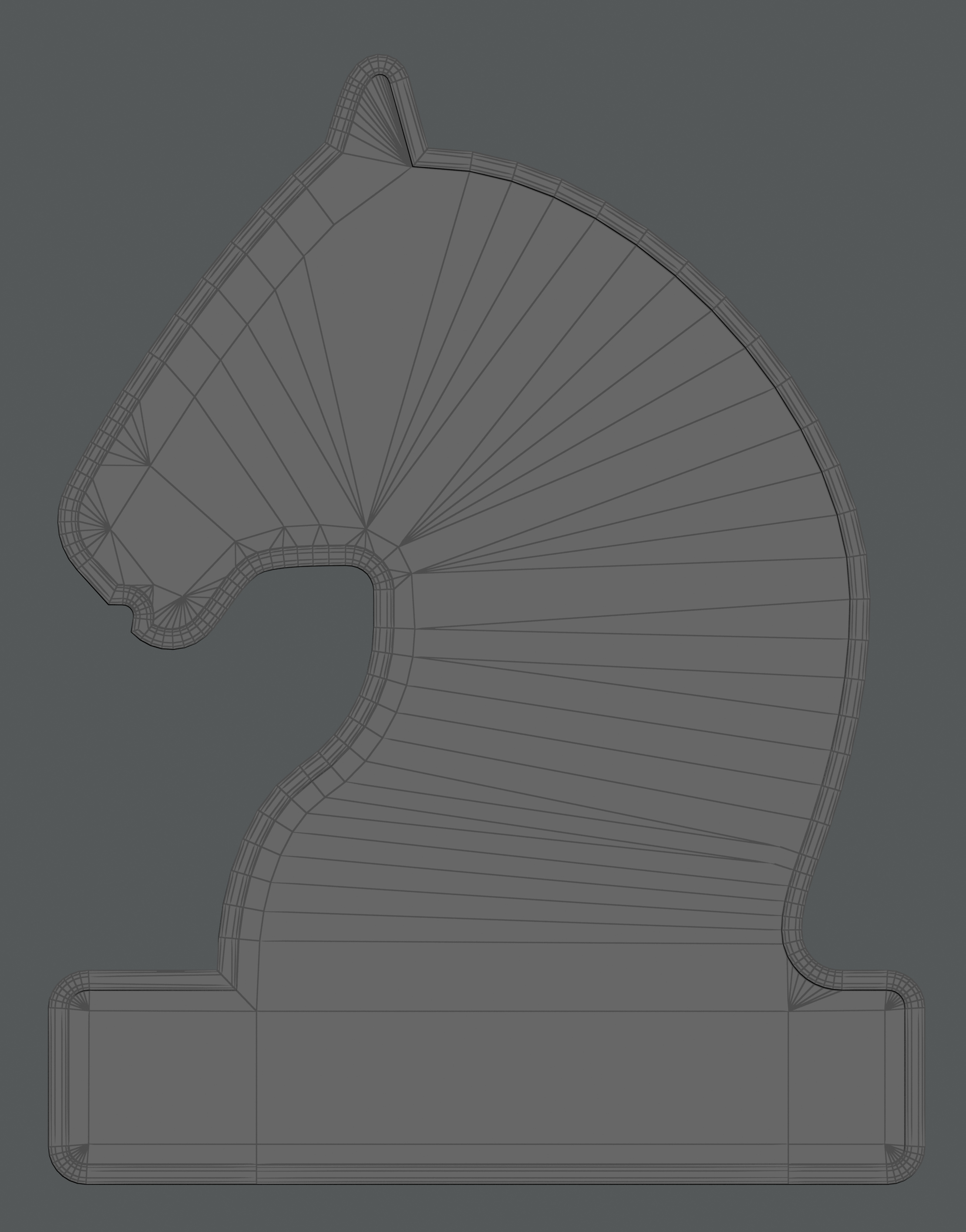 3d model chess demo board figures