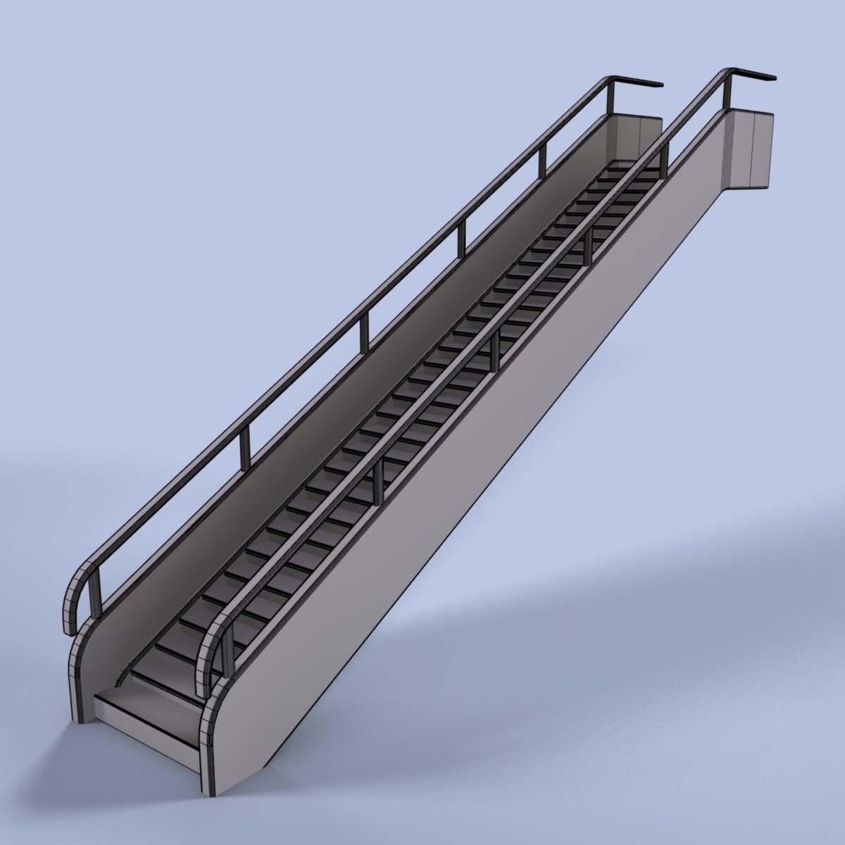 3dsmax stairs airplane air