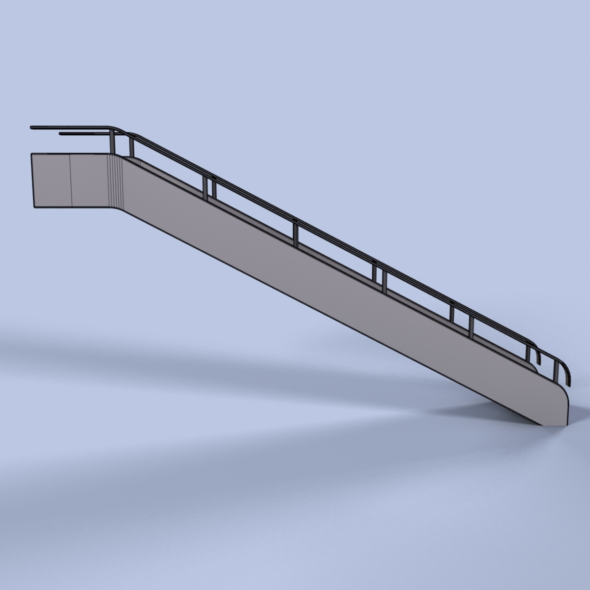 3dsmax stairs airplane air