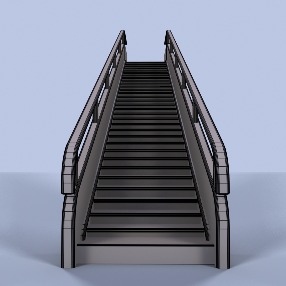 3dsmax stairs airplane air