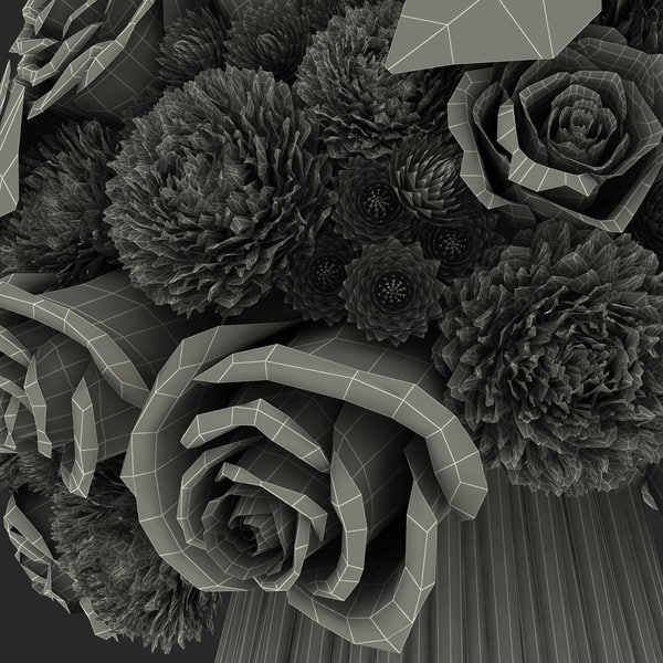 flower bouquet 3d model