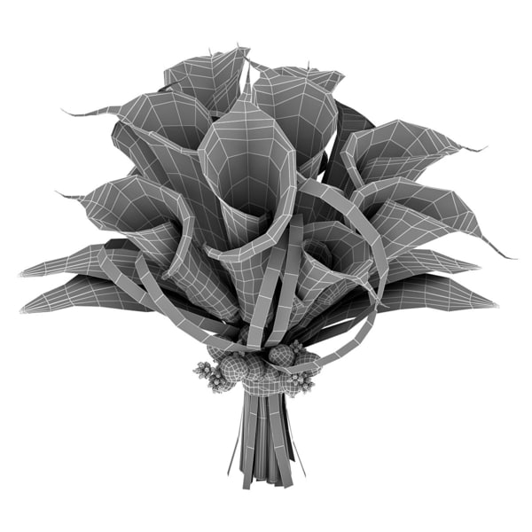 flower bouquet 3d model