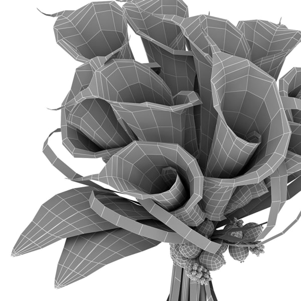 flower bouquet 3d model