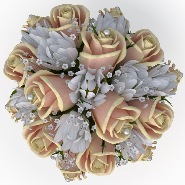 flower bouquet 3d model