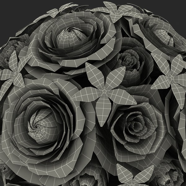 flower bouquet 3d model