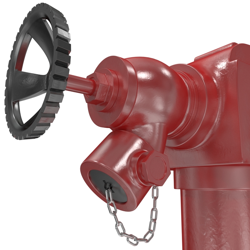 hydrant 2 port 3d obj