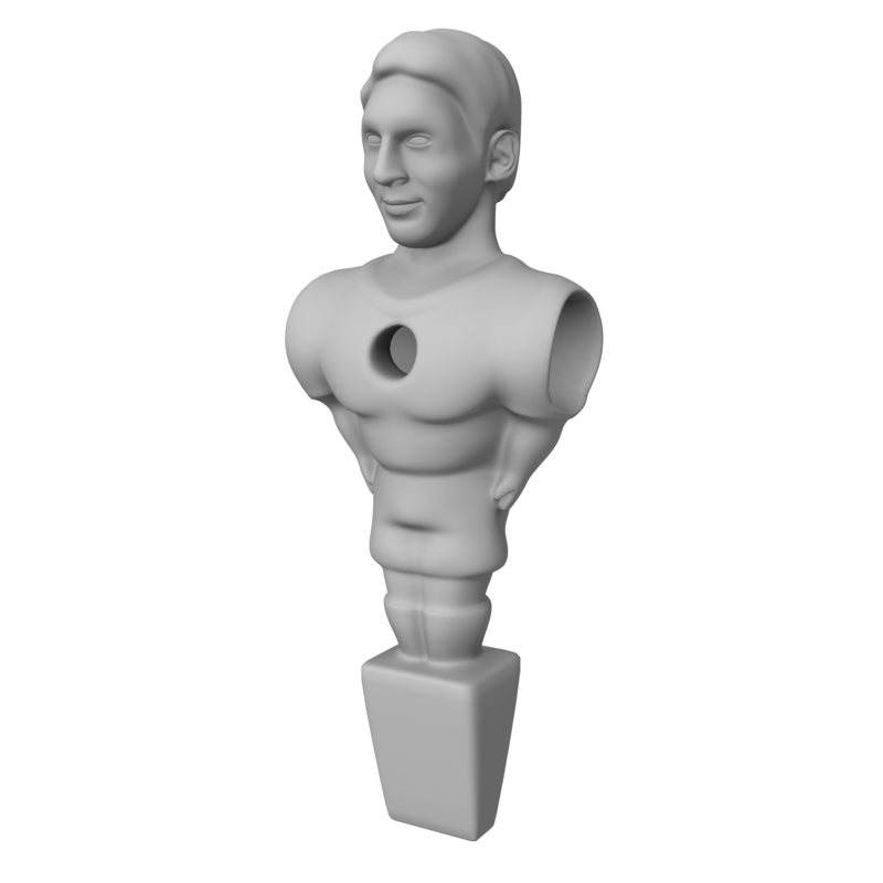 foosball kicker player 3d model