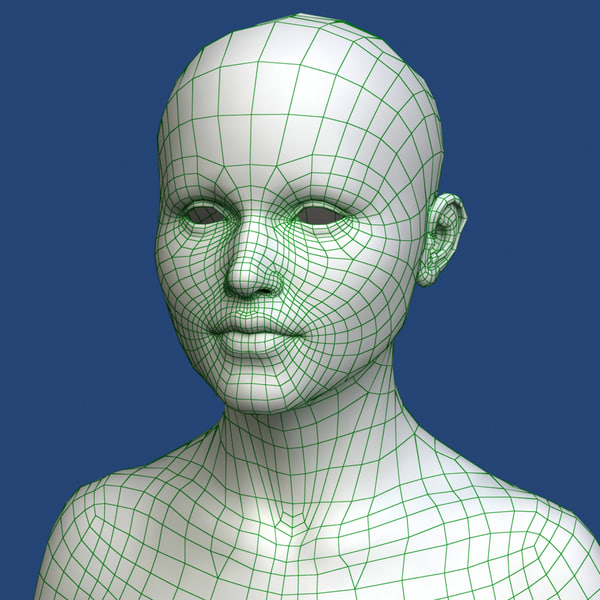 realistic woman modeled female body 3d model