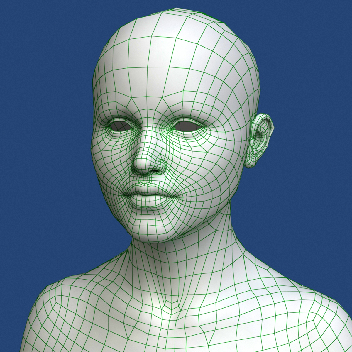 realistic woman modeled female body 3d model