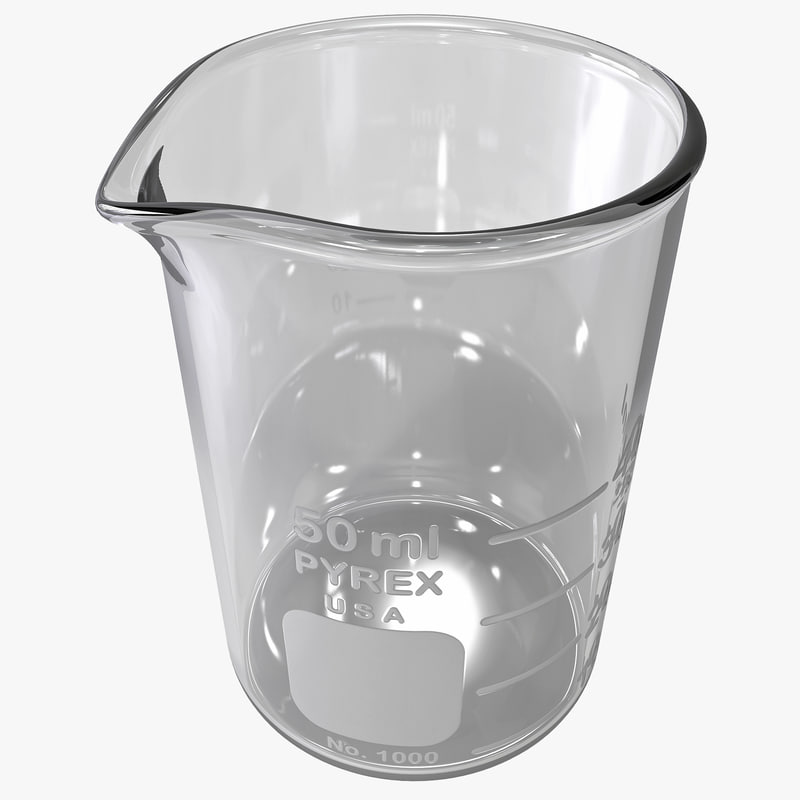 beaker 50 ml 3d model
