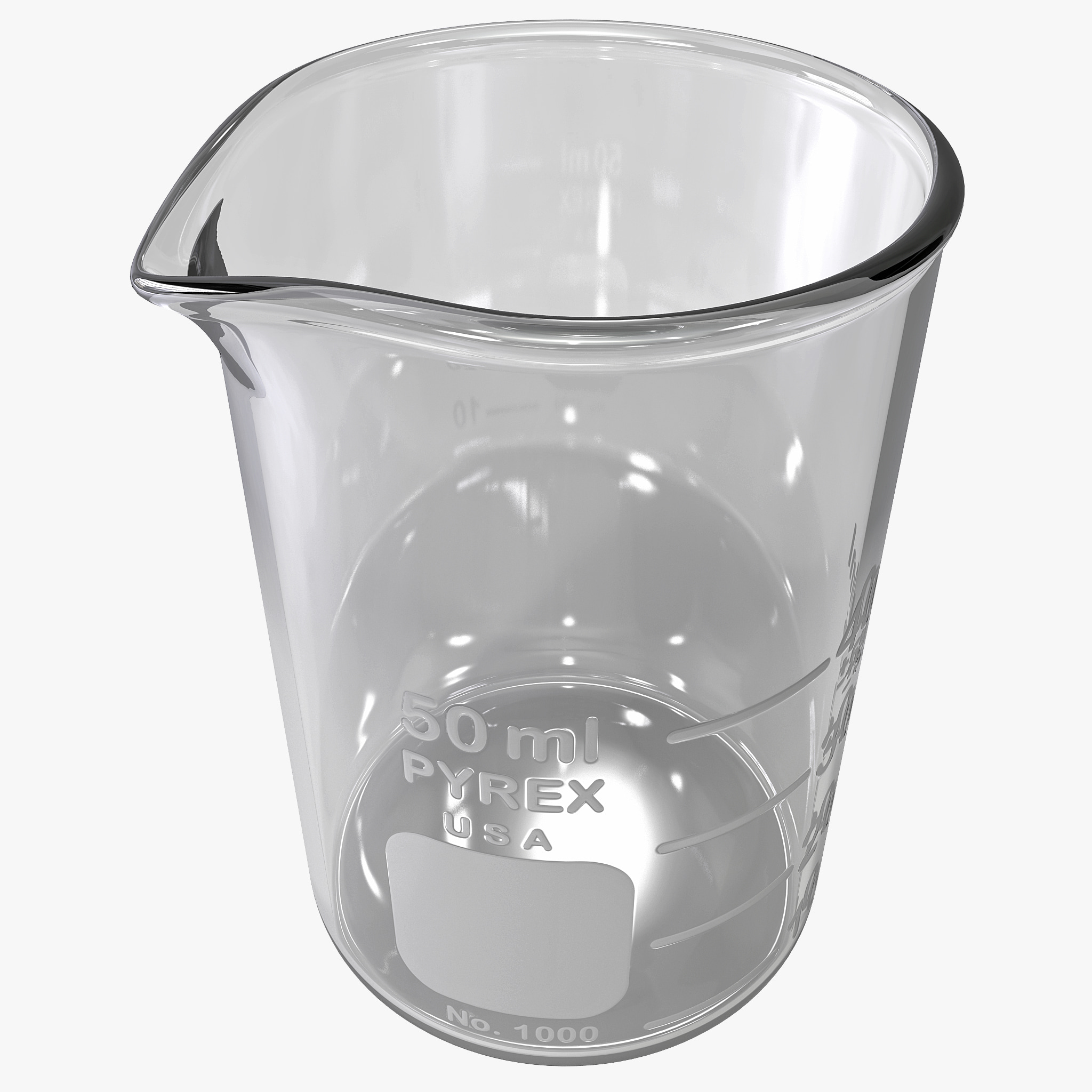beaker 50 ml 3d model