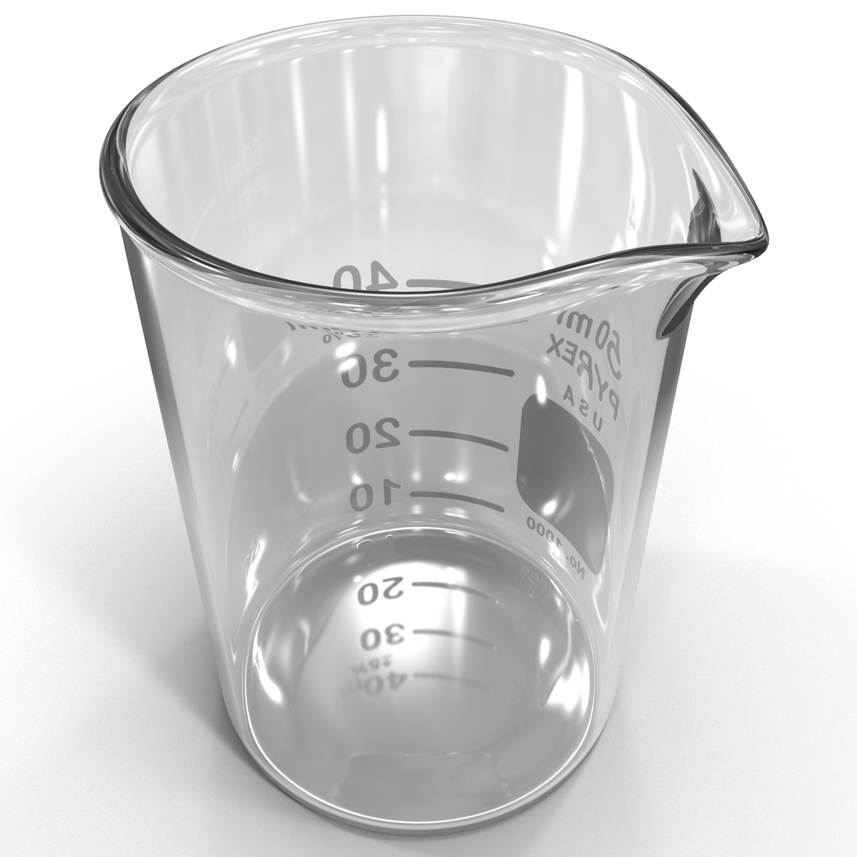 beaker 50 ml 3d model