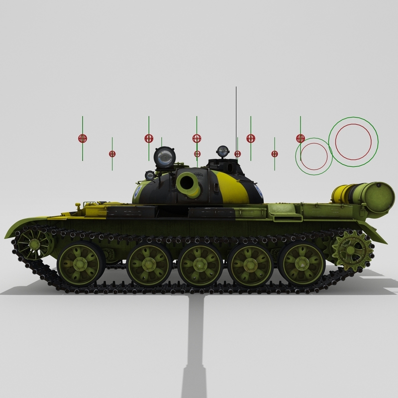 soviet union main battle tank 3d model