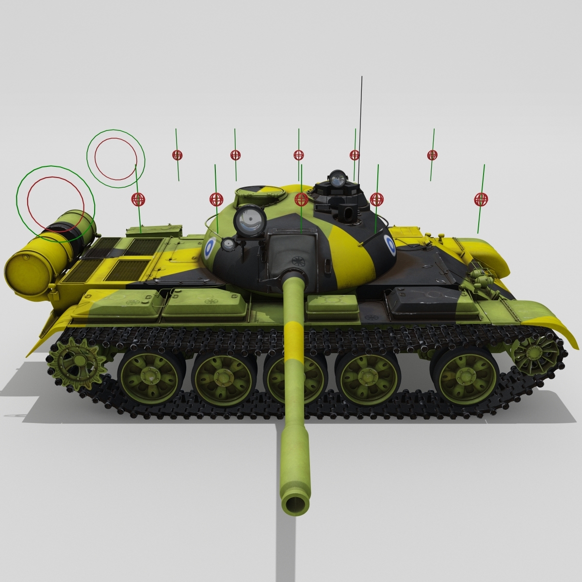 soviet union main battle tank 3d model