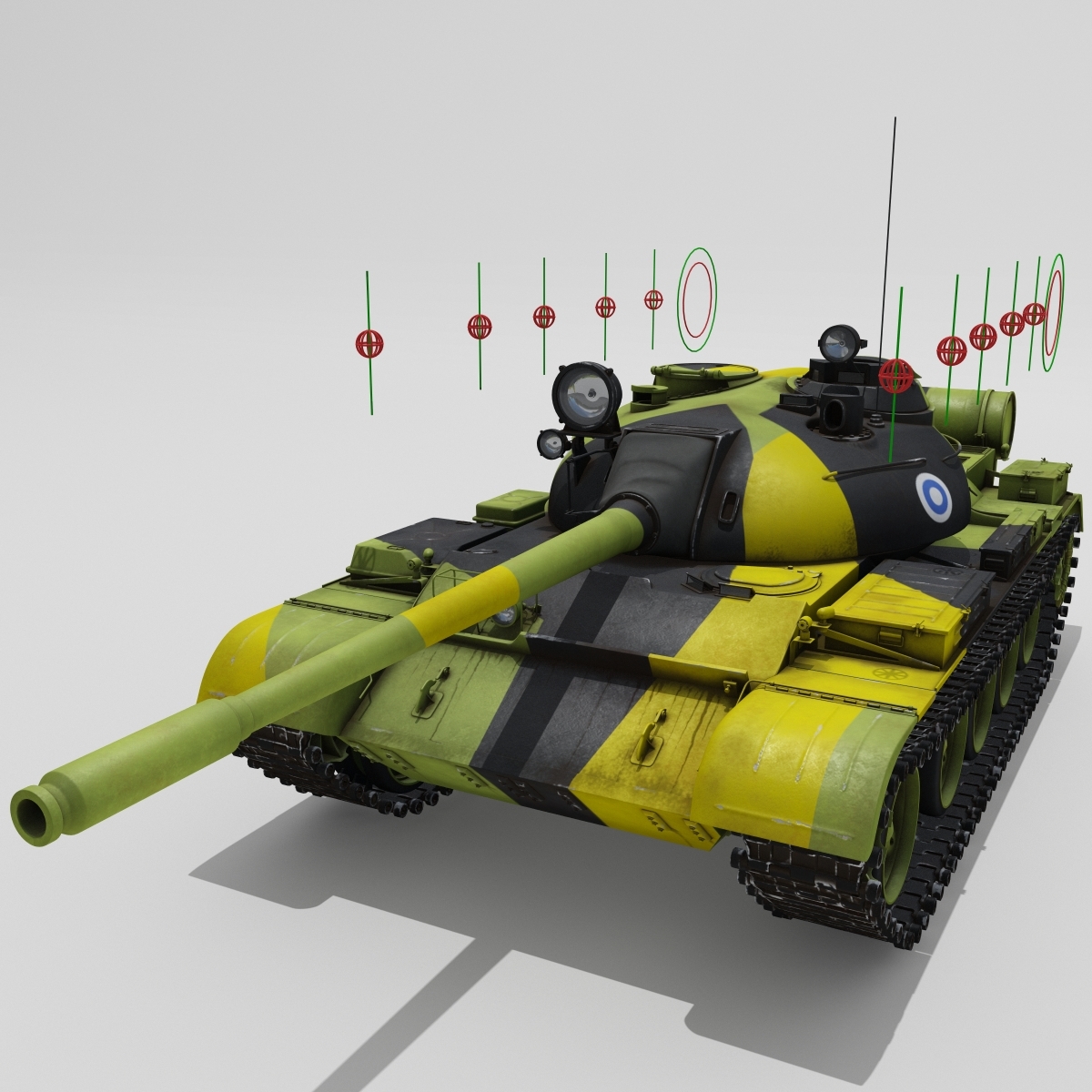 soviet union main battle tank 3d model