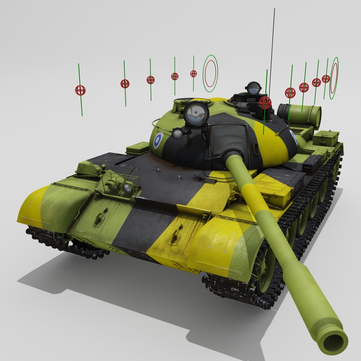 soviet union main battle tank 3d model