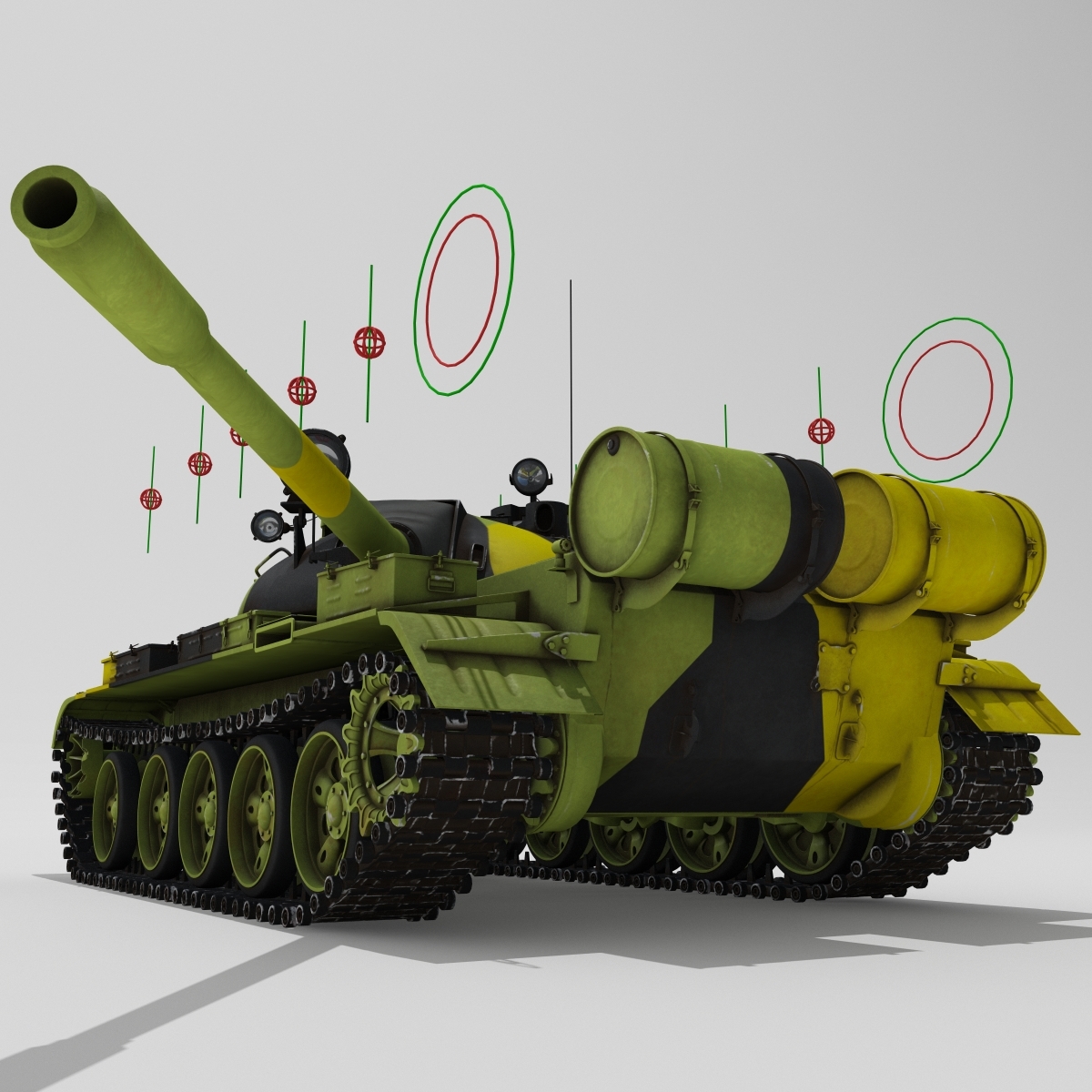 soviet union main battle tank 3d model