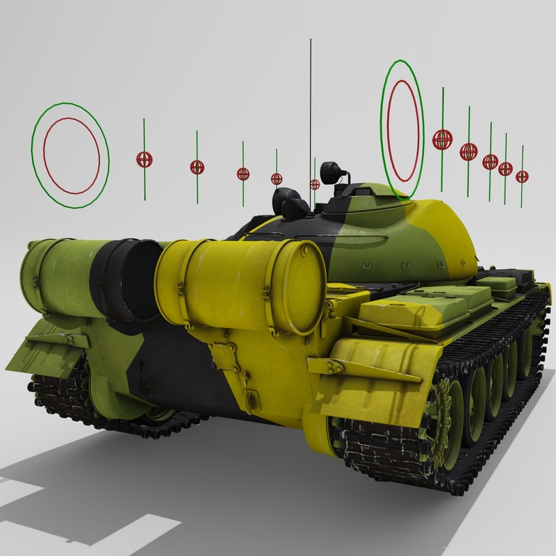 soviet union main battle tank 3d model