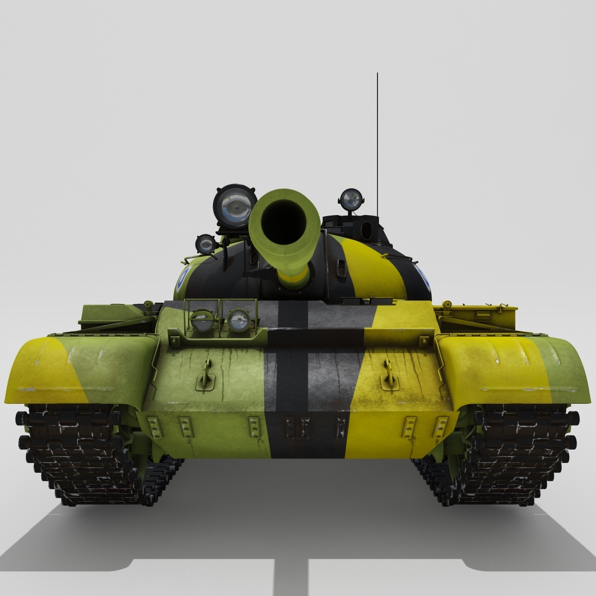 soviet union main battle tank 3d model