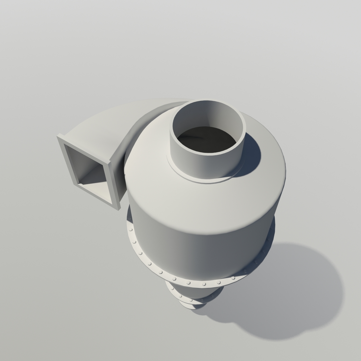 cyclone separator industry 3d model