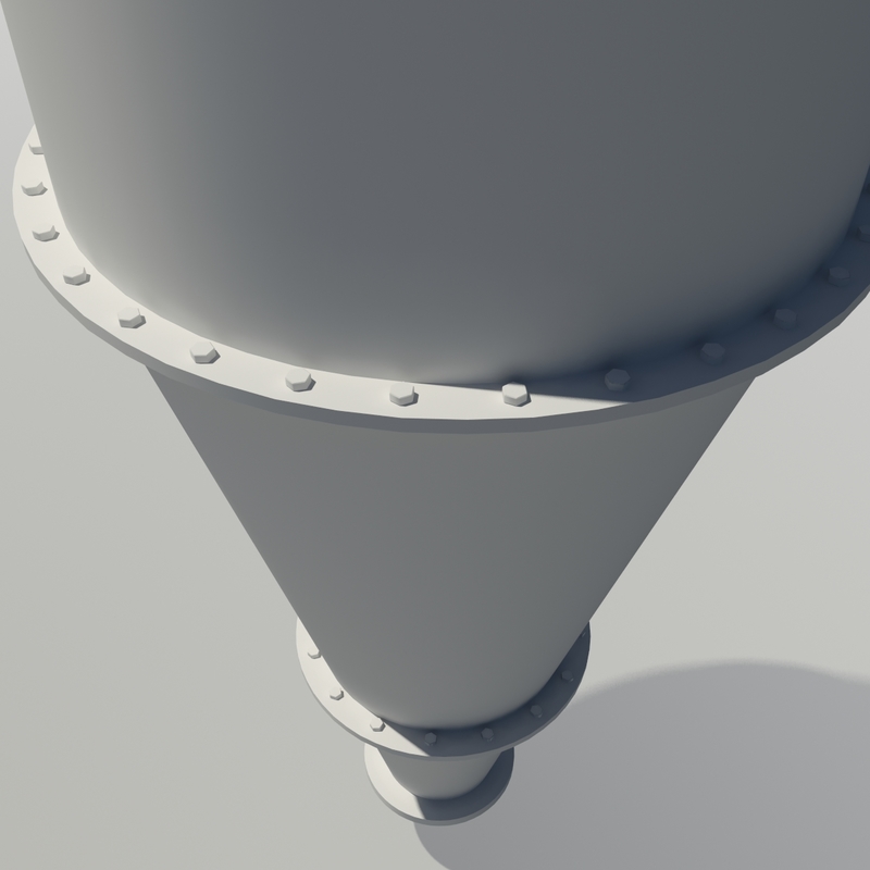 cyclone separator industry 3d model