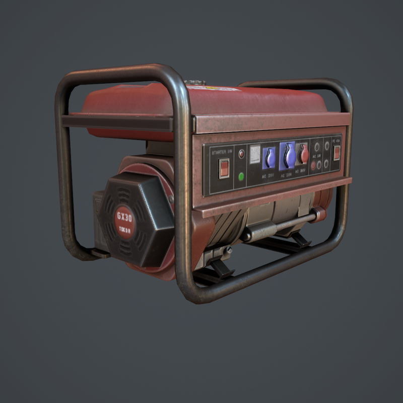 3d model portable generator
