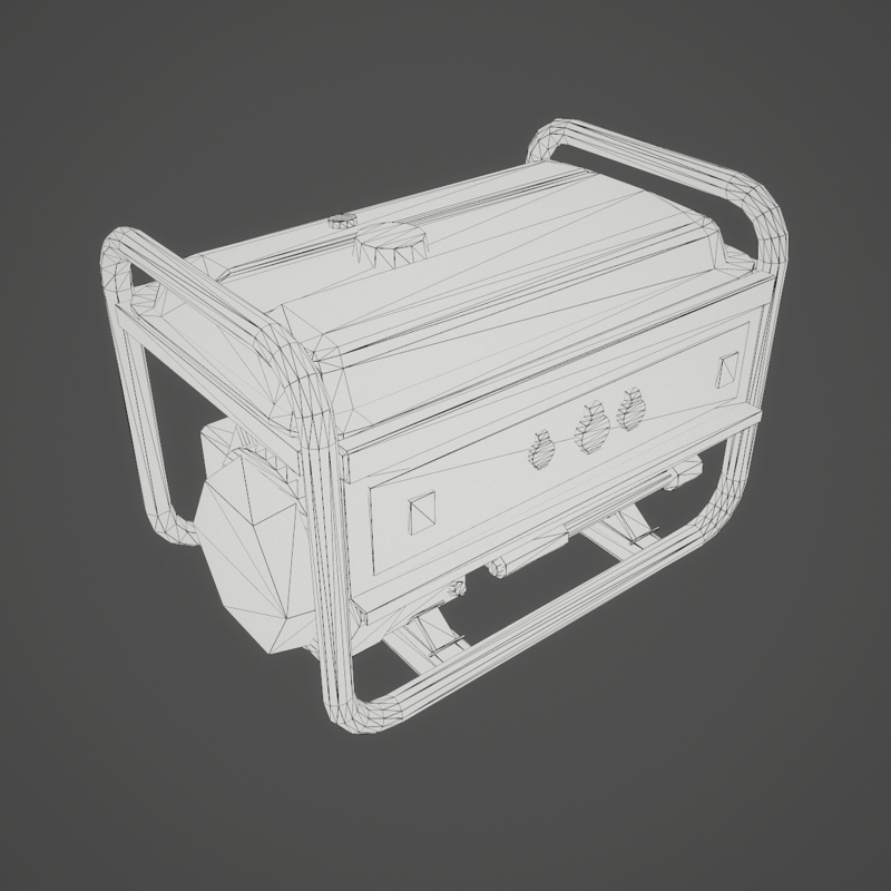 3d model portable generator