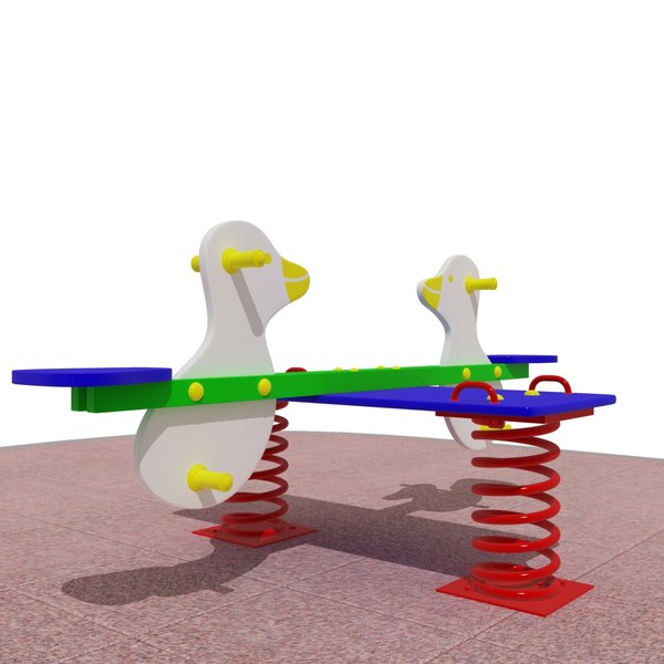 playground spring swing duck 3d 3ds