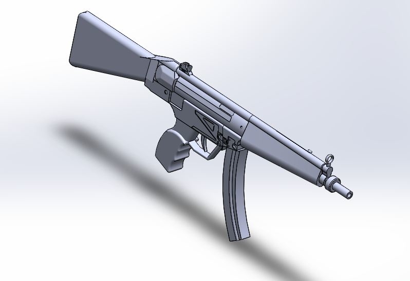 Mp 5冲锋枪机器手枪3D模型3D模型 - TurboSquid 804120