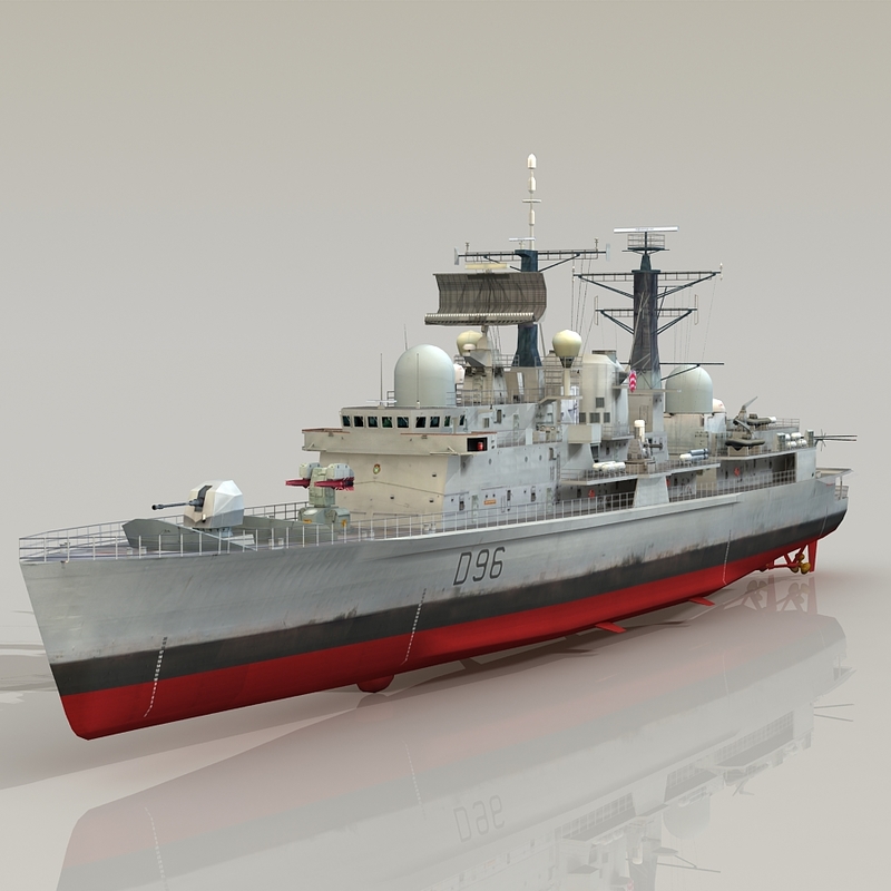 3d hms gloucester d96 type