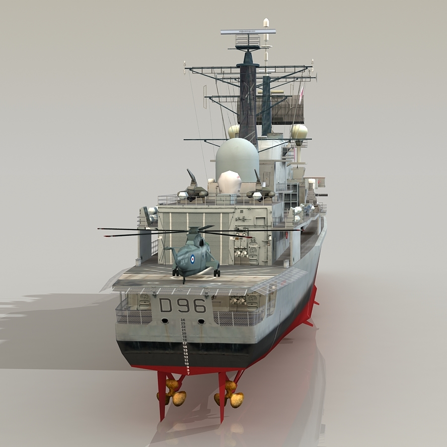 3d hms gloucester d96 type