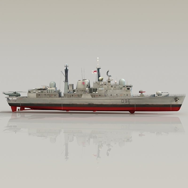 3d hms gloucester d96 type
