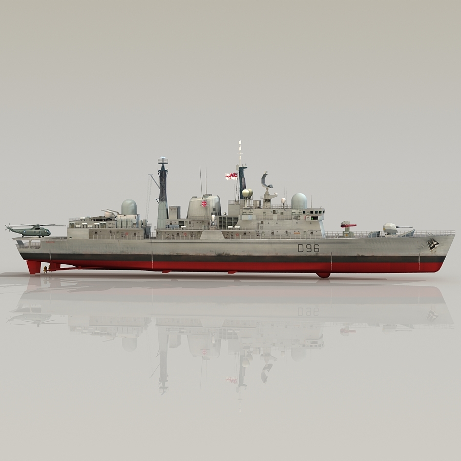 3d hms gloucester d96 type