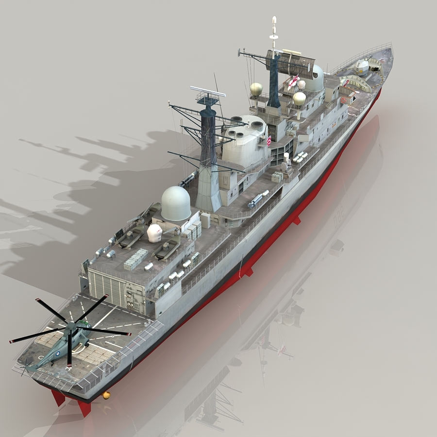 3d hms gloucester d96 type