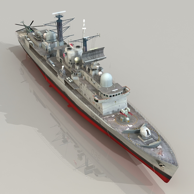 3d hms gloucester d96 type