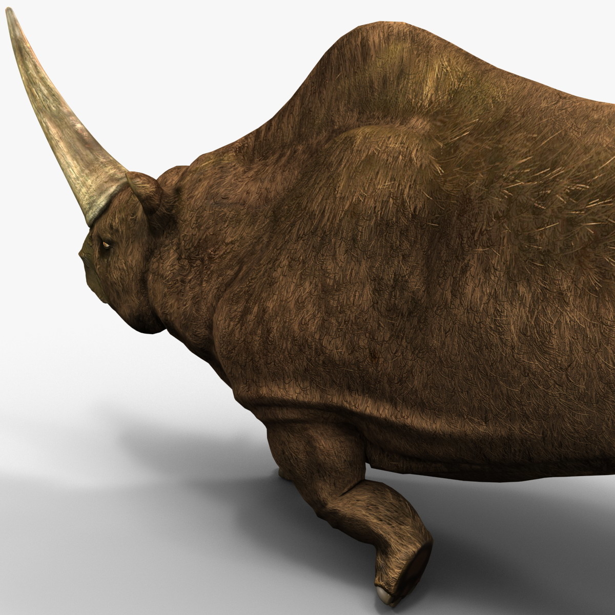 elasmotherium 2 pose 3d model
