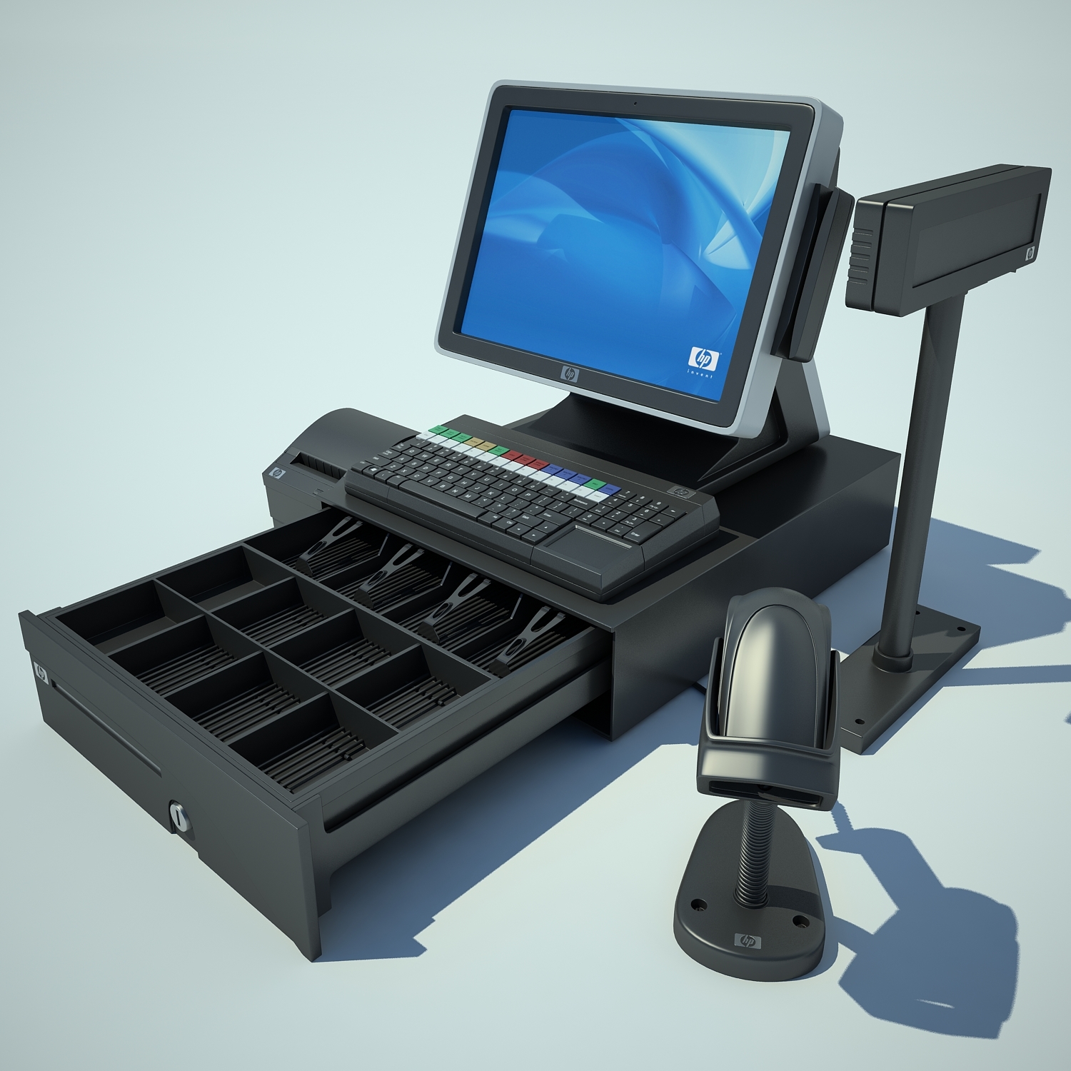 cash register 3d model