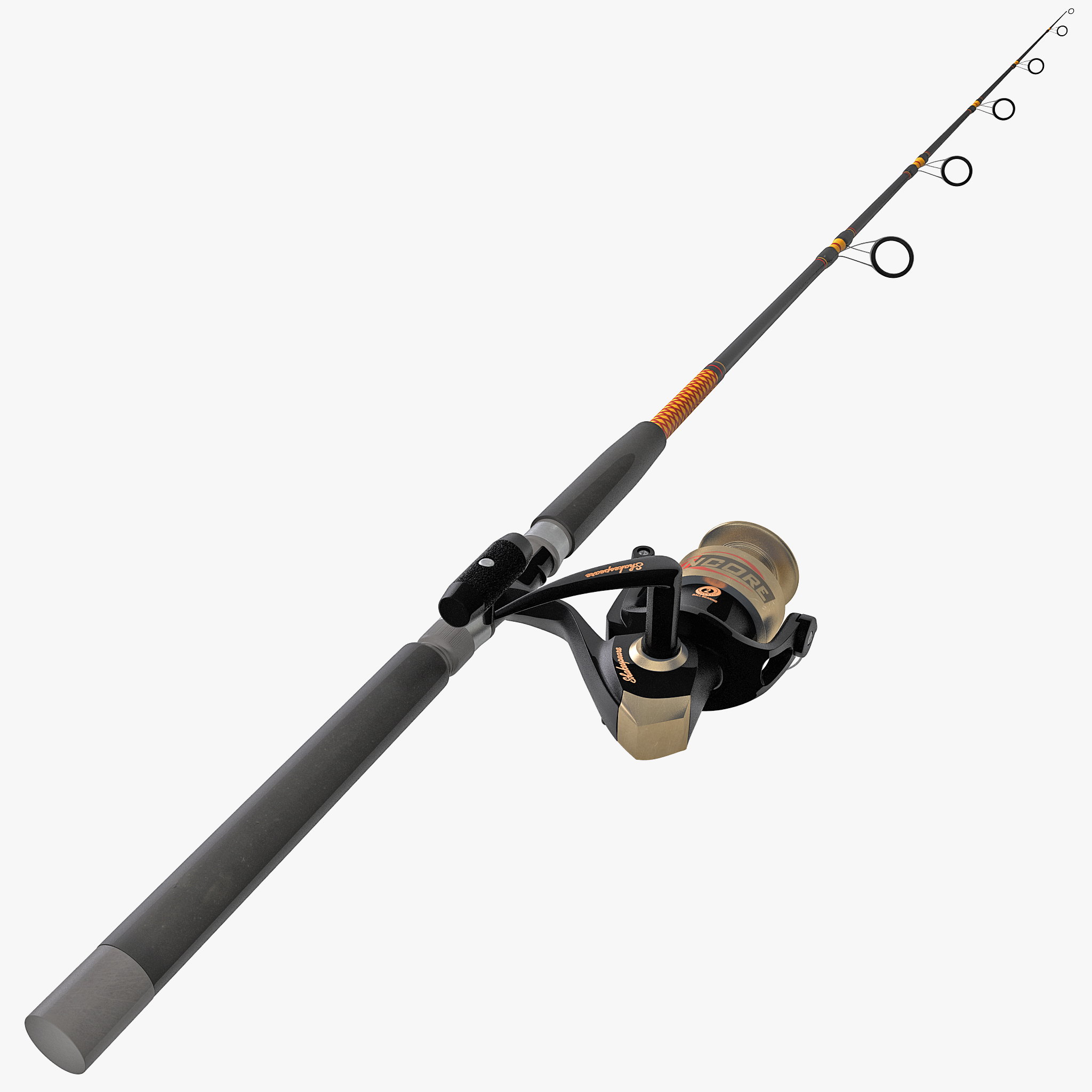 3d model fishing rod encore reel