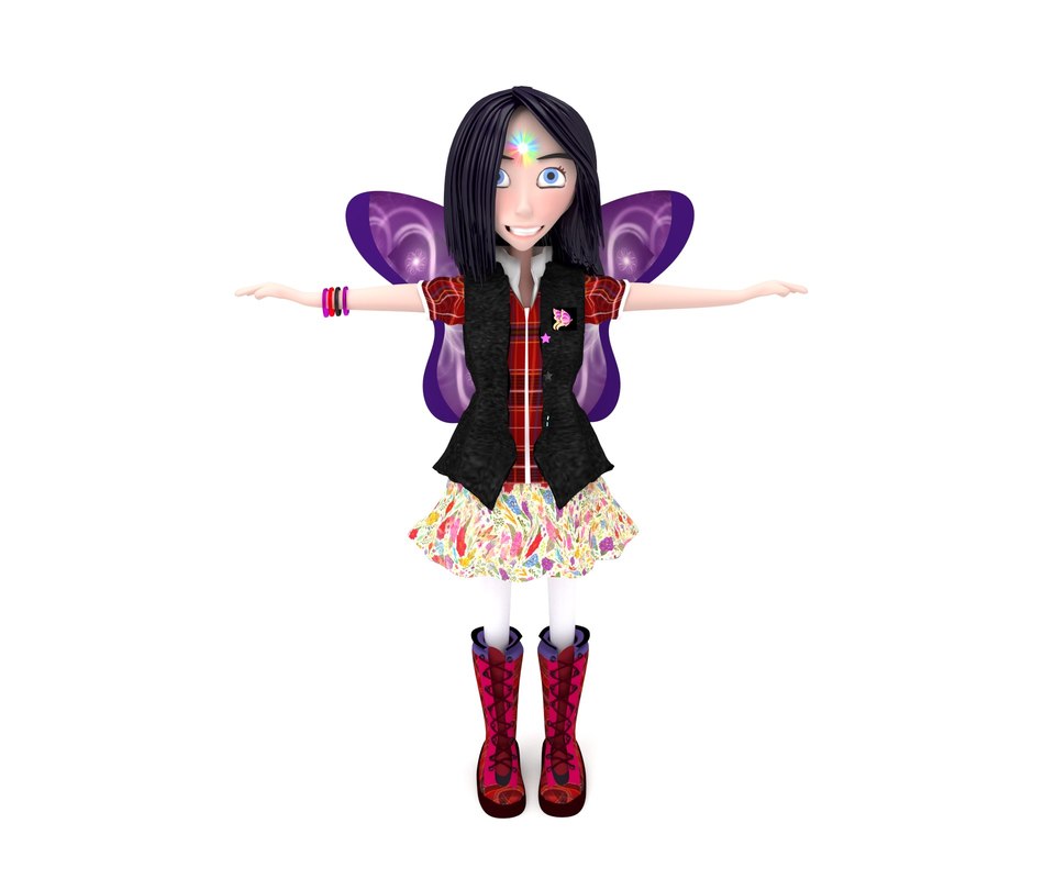 3d model modern fairy