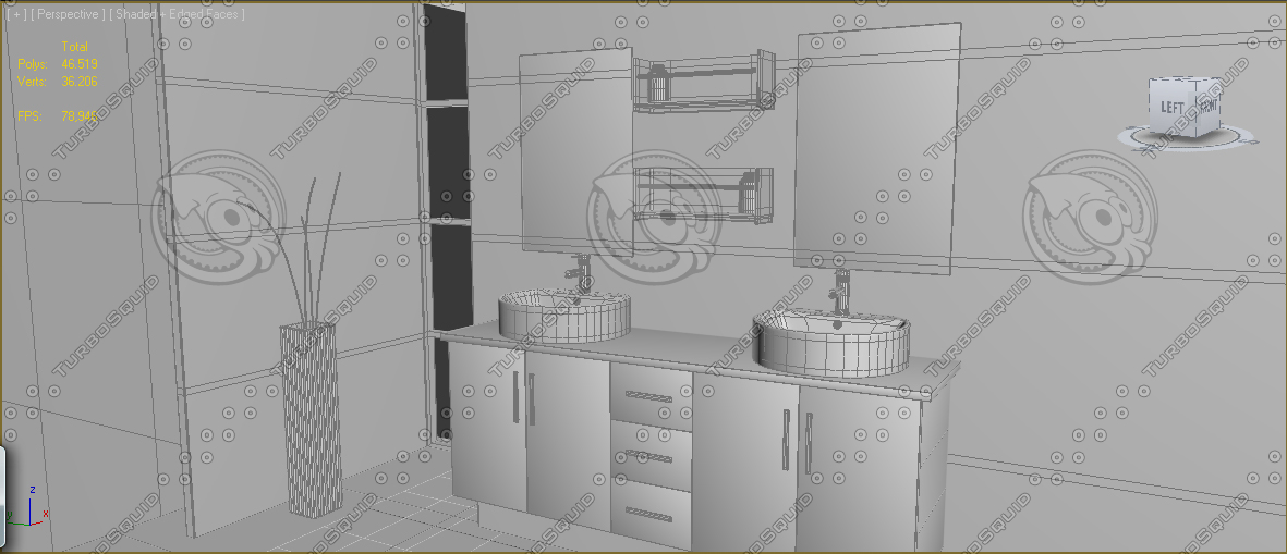 bath bathroom room 3d obj