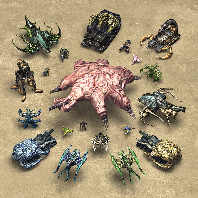 3d model mutant army rts