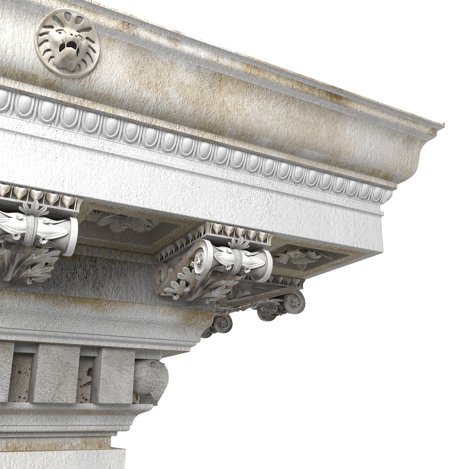 max corinthian column entablature